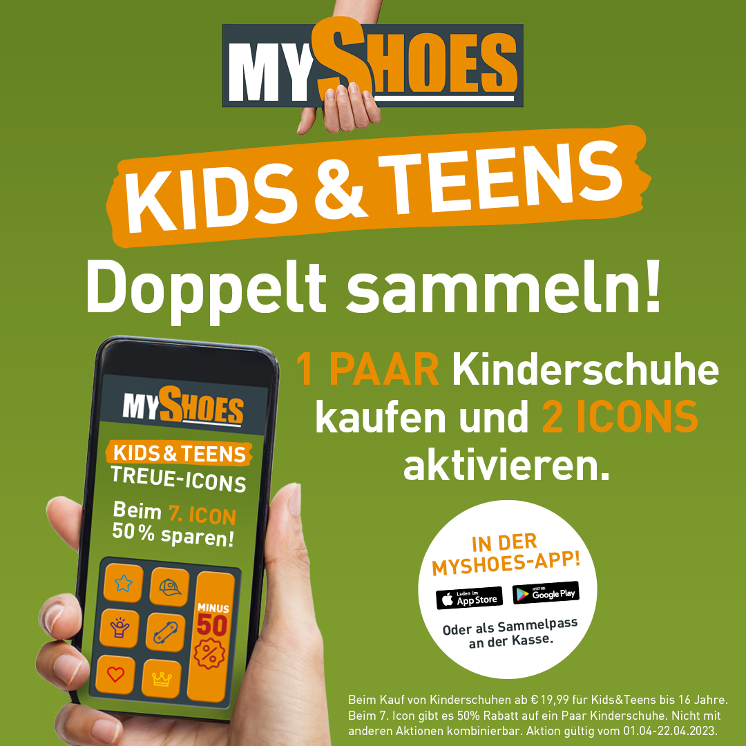 Doppel Sammeln Aktion für Kids & Teens bei MyShoes - CCL Langenhagen